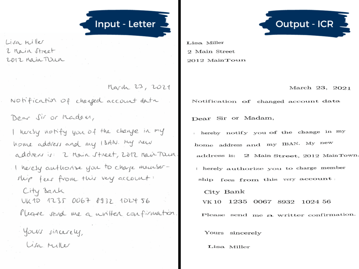 ICR - Intelligent Character Recognition | PLANET AI