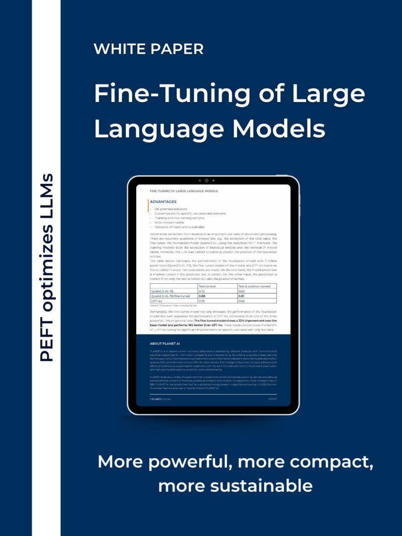 LLM Fine-Tuning (EN) | PLANET AI